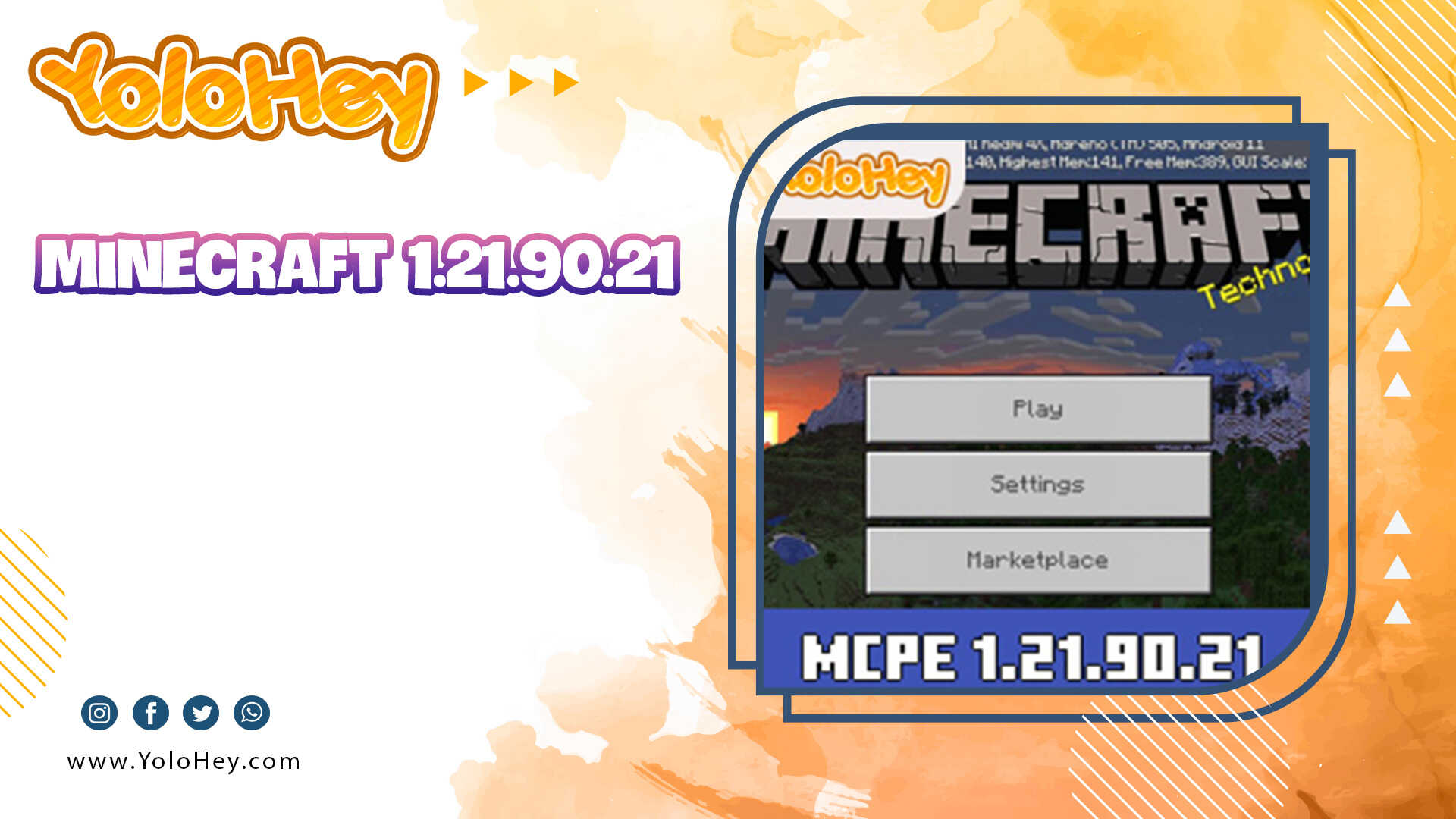 ดาวน์โหลด Minecraft 1.21.90.21 APK (Mediafire) สำหรับ Android 2025